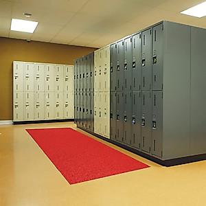 American Floor Mats Vinyl Mesh Heavy-Duty Entrance Green 3' x 6' Scraper Mat Without Backing/Borders - Drainable