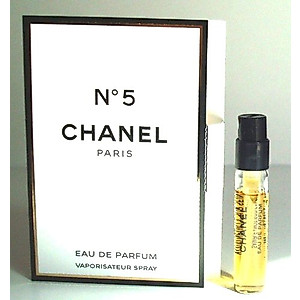 Chanel #5 By Chanel Eau De Parfum 2Ml - 0.06 Fl Oz. For Women. SPRAY. VIAL. Travel Size. Partially filled by the manufacturer (See Pic). New in Card.
