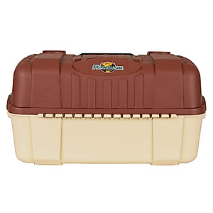 Flambeau Outdoors 2059 Hip Roof 7-Tray, Portable All-Weather Tackle Storage, terracotta/brown, 20x11.625x10.625-Inch