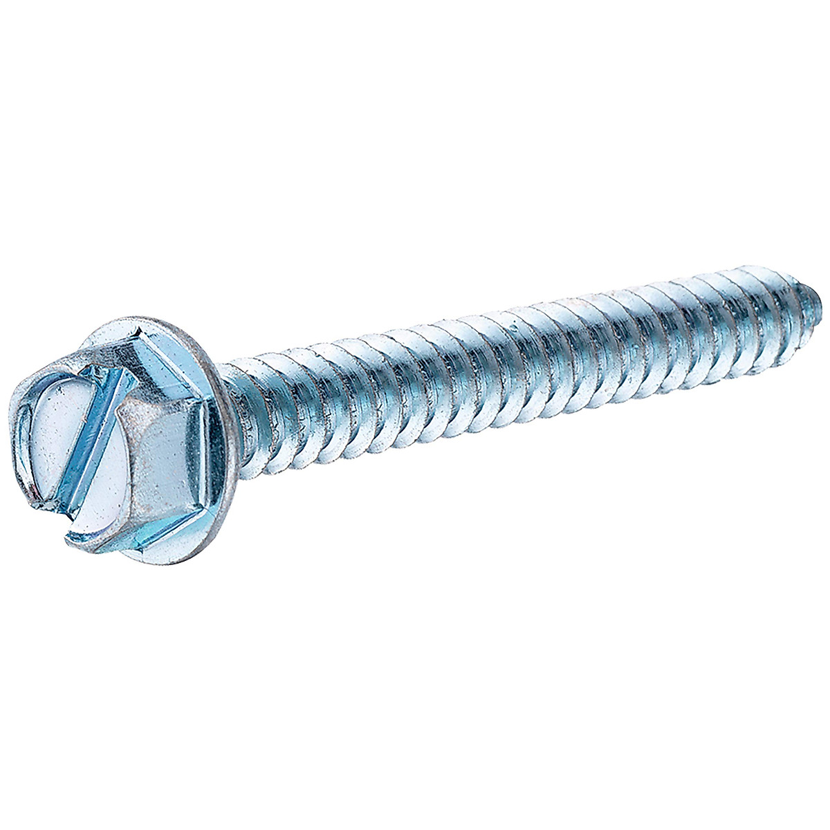 The Hillman Group, zinc 70325 12 x 2-Inch Hex Washer Head Slotted Sheet Metal Screw, 100-Pack, 2 inches