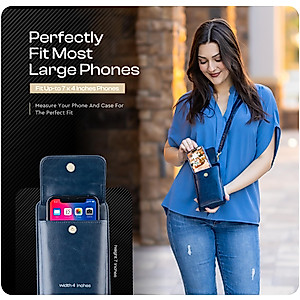 Claasico Womens Crossbody Wallet & Phone Case | iPhone/Samsung/LG Magnet Cell Pouch & Handbag