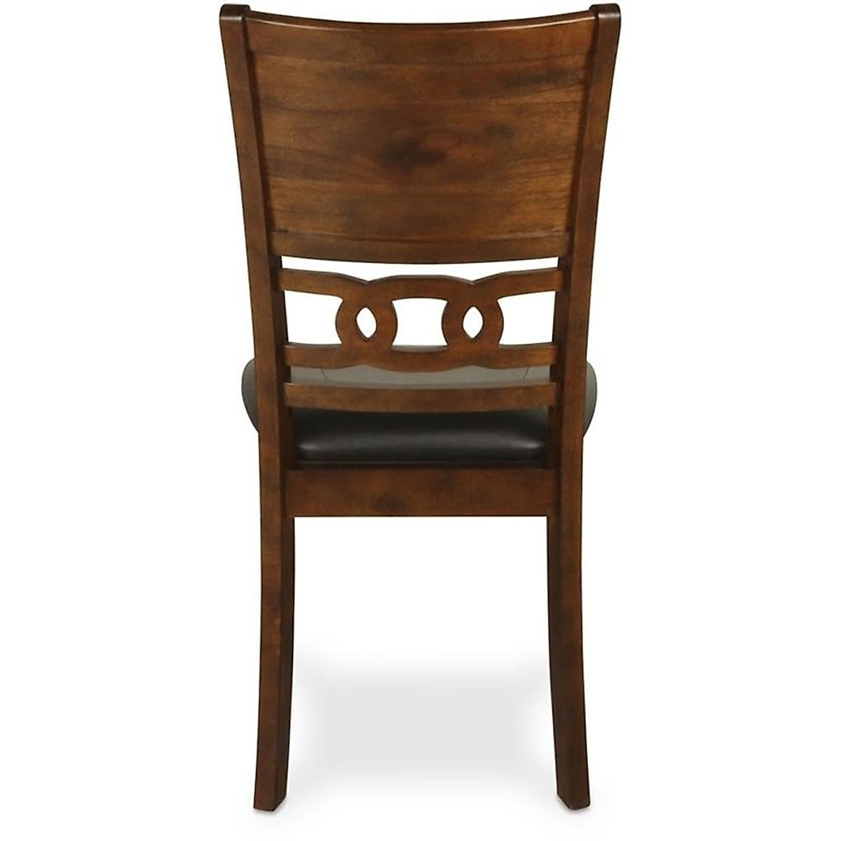 New Classic Furniture Gia 5-Piece Round Dining Set with 1 Dining Table and 4 Chairs, 47-Inch, Brown