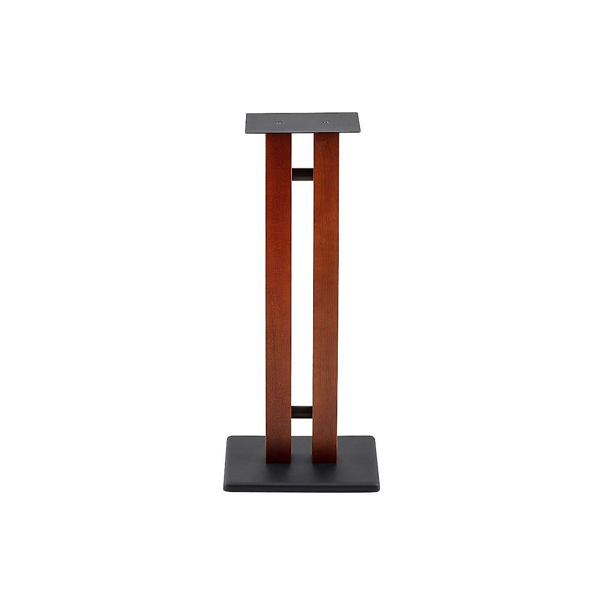 Monolith Speaker Stands (Each) 50 Lbs Capacity, Adjustable Spikes, Sturdy Construction, Ideal for Home Theater Speakers, Adjustable Spikes, 28 Inch, Cherry Wood Finish