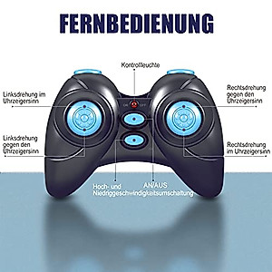 Toys for 5-12 Year Old Boys, 2 in-1 Rc Stunt Car for Kids and 2.4Ghz 4WD 360° Rotating with Headlights, Cool Remote Control Car Present Christmas Birthday Gifts for Kids Aged 4+