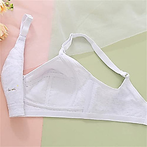 Mercatoo Teen Girl Underwear Size 14 Teen Girls Seamless Training Bras Adjustable Straps Sports Bras Girl's ComfortFlex Fit (Pink, L)