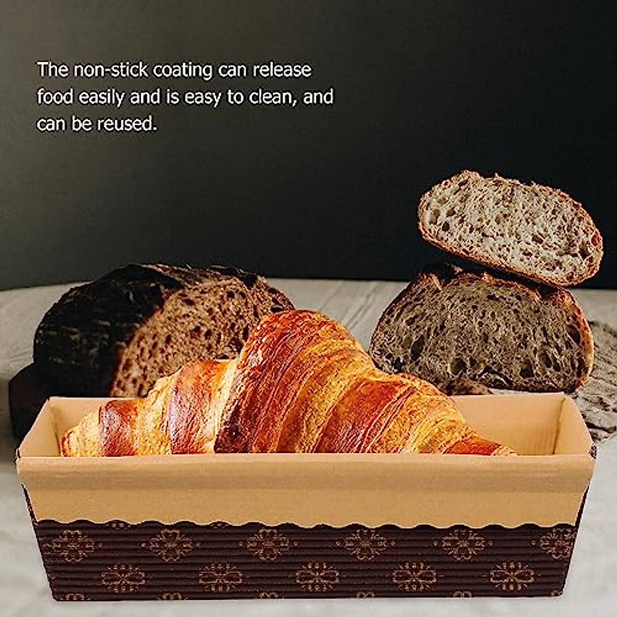 Alipis 25pcs bread tray cake stencil cake pans loaf pan bread pan baking pan Disposable Baking Mold Toast baking loft bread containers nonstick bakeware oven pan bread box Medium Paper