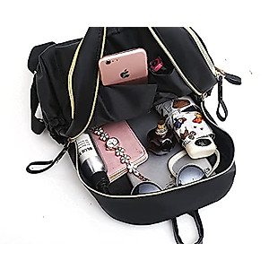 Backpack for Women, Nylon Travel Backpack Purse School Shoulder Bag Small Casual Travel Daypack for Girls Ladies