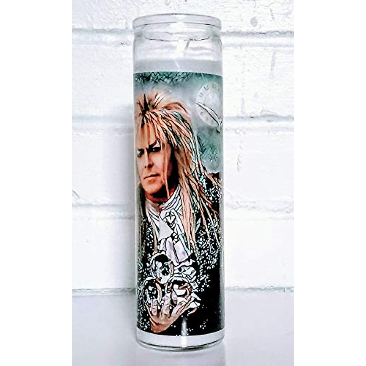 Saint Jareth the Goblin King,Prayer Candle, 8" glass jar votive