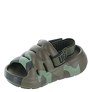 UGG Unisex-Child Sport Yeah Camopop Sandal, Moss-green, 12 Little Kid