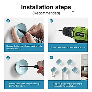 JYL HOME Wall Mounted Coat Hooks Hat Hooks for Hanging, Heavy Duty Hardware Robe Hooks Black, 5 Pack