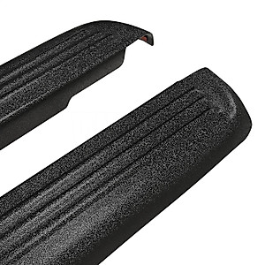 Westin 72-01151 Molded Truck Bed Rail Caps Ribbed with Stake Holes fits 1999-2007 Silverado Sierra 1500 2500 (2007 Classic only)(6'6" bed) Textured Black 1 Pair