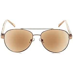 Sofia Vergara x Foster Grant Women's Carmen Full Lens SunReaders Aviator Reading Glasses, Shiny Bronze, 57 mm + 1.5