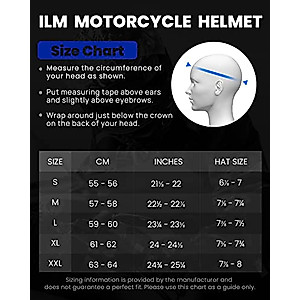 ILM MIPS Motorcycle Full Face Helmet Pinlock Insert Anti Fog Dual Visor Racing Casco de Moto Men Women DOT Model 129M(Matte Black Large)