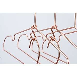 Koobay Clothes Hanger 36Pcs Connector Hooks Stable Hanger Rose Gold Metal Outfit Hangers Extender Clips Mini Cascading Hanger Hooks