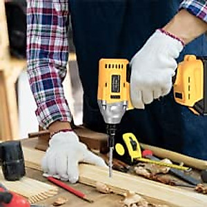 Hongmai 21V MAX Cordless Impact Wrench with 4.0Ah Li-ion Battery, 1/2 Inch, 260 Ft-lbs(300N.m) Max Variable Speed, Fast Charger, Sockets Set, Tool Box