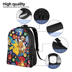 Zopkwir Anime Lightweight School Bag, Portable Bookbags, Daypack Laptop Travel Backpacks for Boys Girls (Anime2)