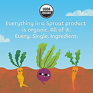 CoComelon Sprout Organic Baby Food, Toddler Pouches, Yes, Yes, Veggie, Fruits, Grains, 3.5 Oz(Pack of 12)