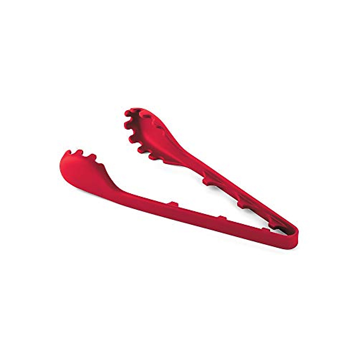 Fox Run 2 in 1 Pasta Measuring Tongs, 12.5", Red