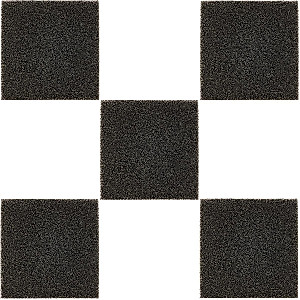 QINIZX 5 Pack Set Solder Smoke Fume Absorber Activated Carbon Filter Sponge Solder Extractor Filter Replacement Fume Filters DIY Working Fan for Soldering Station (4.73x4.73x0.2inch)