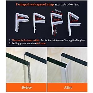 hokmly 120 Inch 10 Ft (Feet) Soft Shower Doors Sweep to Stop Leaks,Glass Door Seal Strip, Shower Silicone Seal Strip