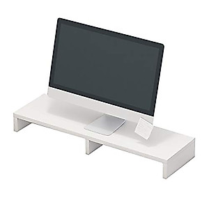 Heighten Shelf Bookshelf Magazine Rack Separate Storage Rack Freestanding Creativity Desktop Office Desk Home Office MUMUJIN (Color : White, Size : 50X20X6CM)