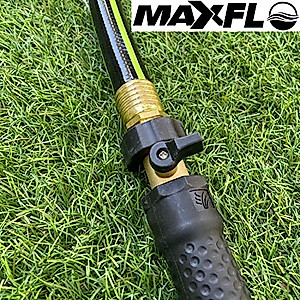 Heavy Duty Brass Hose Shut Off Valve 2 Pack | Garden Hose Connector | Water Hose Valve Shut Off | Shutoff Valve | 4 Extra Pressure Washers | Fits All Standard Hoses