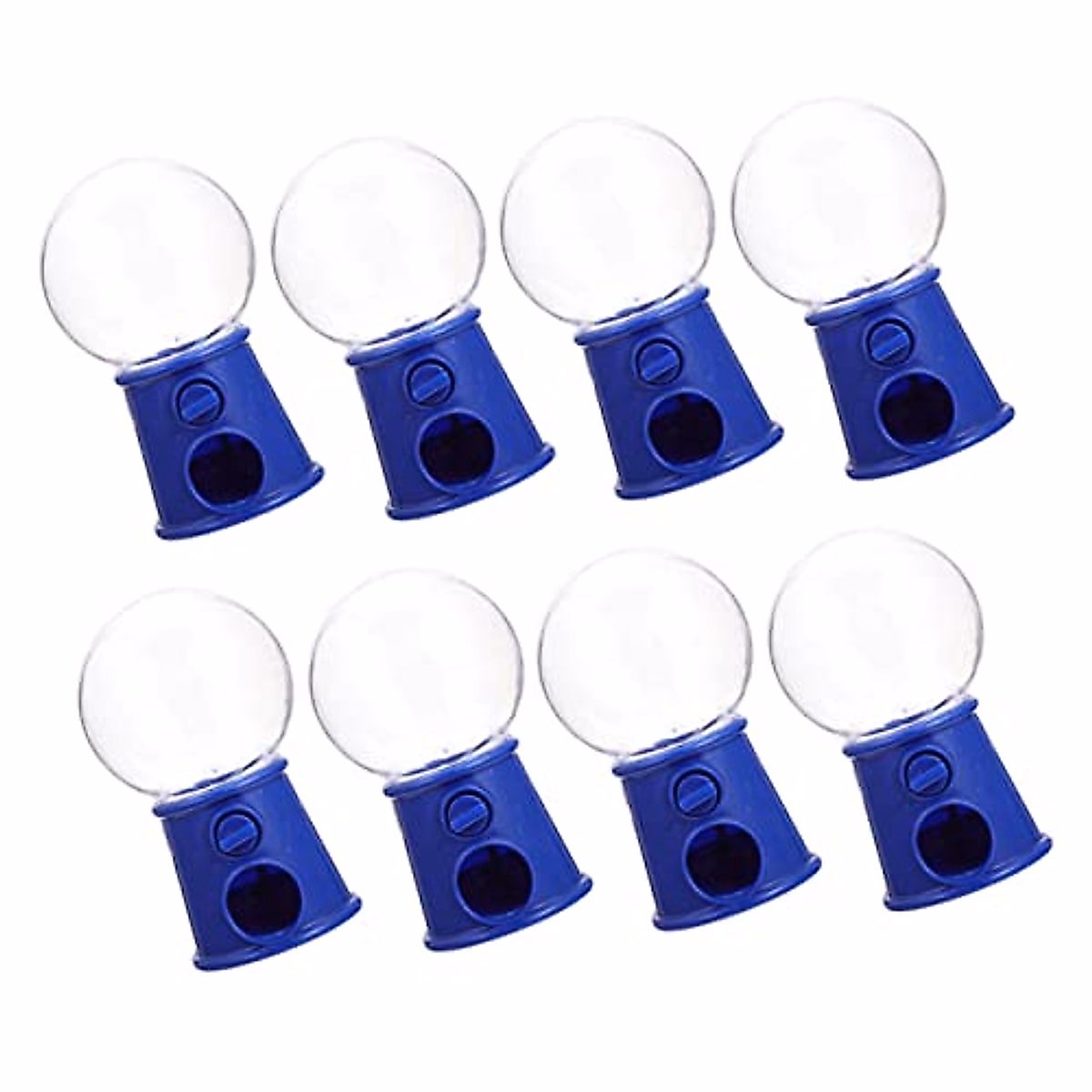 JOINPAYA 8pcs Mini Machine Mini Cake Containers A Vending Machine Mini Containers Gumball Machines Dispenser Machine Mini Gumball Dispenser Plastic Blue Money Bank Candy Box