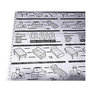 Q5 Products Super Clear All Purpose Recyclable Vinyl - 4 Gauge 25 Yards X 54 INCHES Extra Durable Perfect for Outdoor/Indoor ENCLOSURES, Protective Furniture Covering and TABLECLOTHS