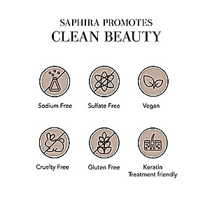 Saphira Mineral Moisturizing Conditioner, Hydrating Deep Conditioner for Dry, Damaged, Bleached & Color-Treated Hair, Sulfate-Free, Paraben-Free, Nourishes Lifeless Hair, 34 Ounce, Original Packaging