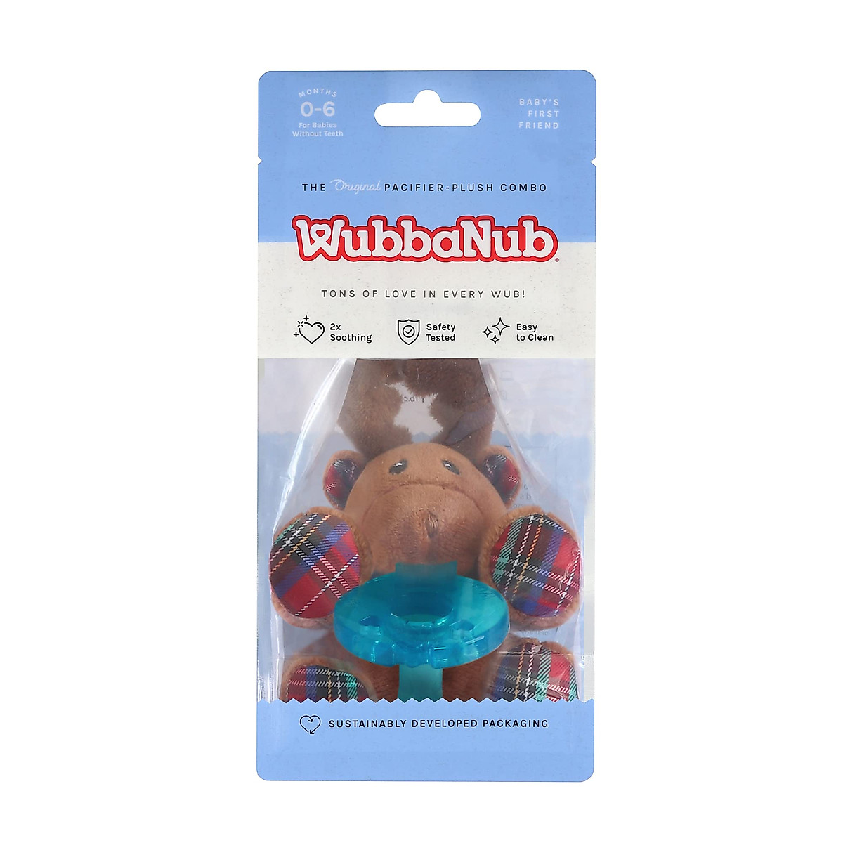 WubbaNub Infant Pacifier - Reindeer