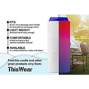 Cheers To Love Custom Names & Date 6-Pack Personalized Ultra Slim Can Coolies Slate Blue