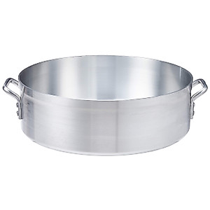 Winco USA Super Aluminum Braizer, Heavy Weight, 24 Quart, Aluminum