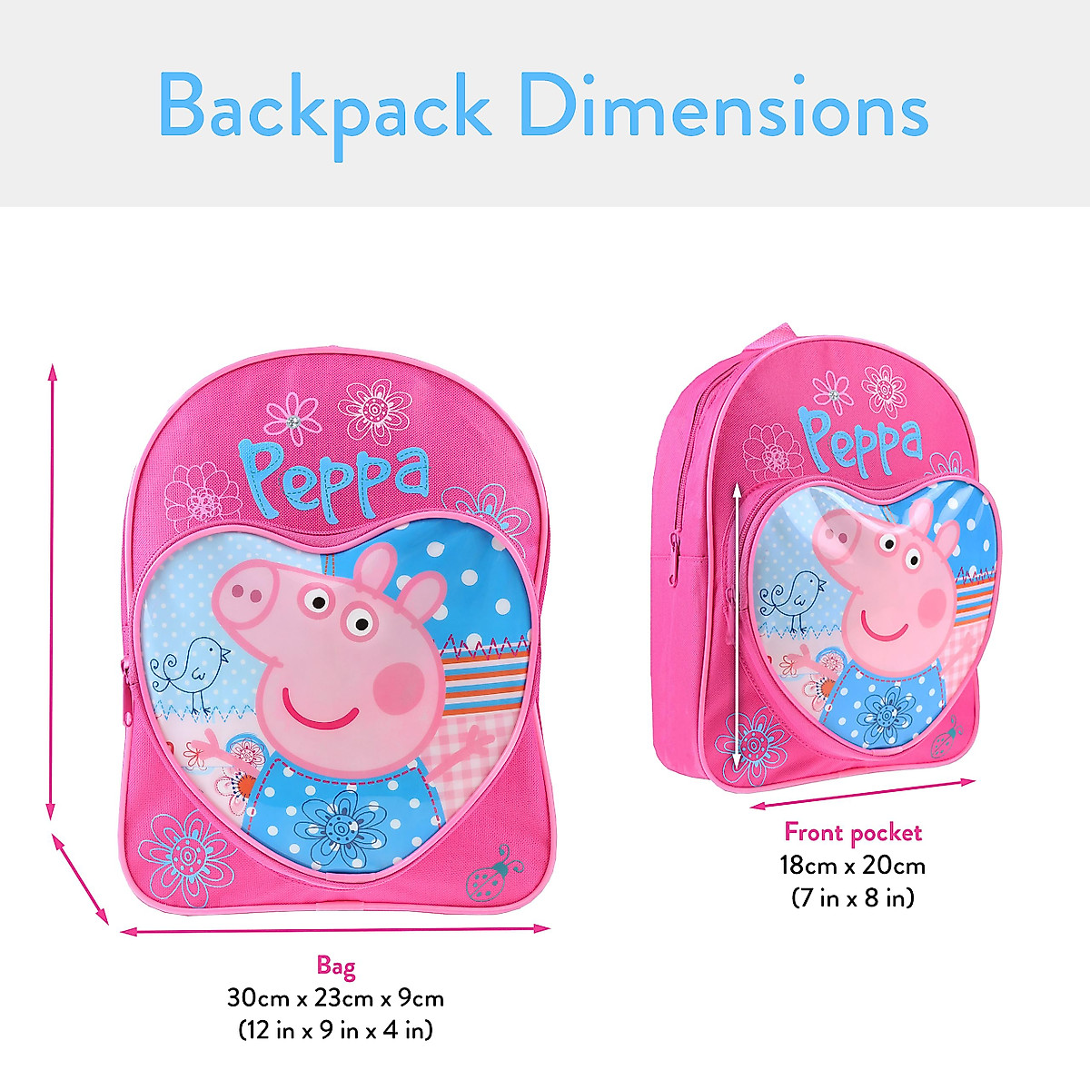 Peppa Pig Girls Peppa Pig Backpack