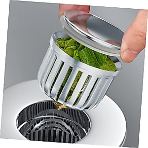 OSALADI 2pcs Kitchen Sink Stopper Strainer Filter Sink Plug Bathroom Sink Stoppers Tub Drain Plug Toilet Stopper Sink Stopper Replacement Bathtub Stopper Drainer Stainless Steel