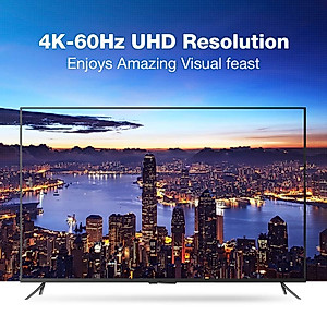 USB C to HDMI Adapter, Type C to HDMI Converter (Thunderbolt 3 Compatible) 4K@30Hz for MacBook Pro, Google Chromebook Pixel,Dell XPS Samsung Galaxy S8/9/10Note 8/9, iMac and More