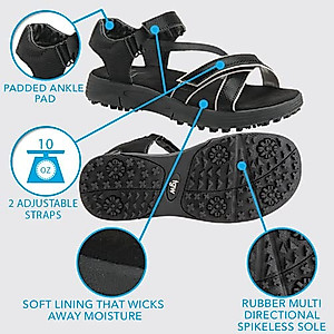 TGW Women's Casual Golf Sandals White Medium 9