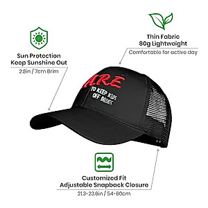 Dare to Keep Kids Off Drugs Baseball Caps Embroidered Adjustable Mesh Dad Hat Black Trucker Hats for Men and Women