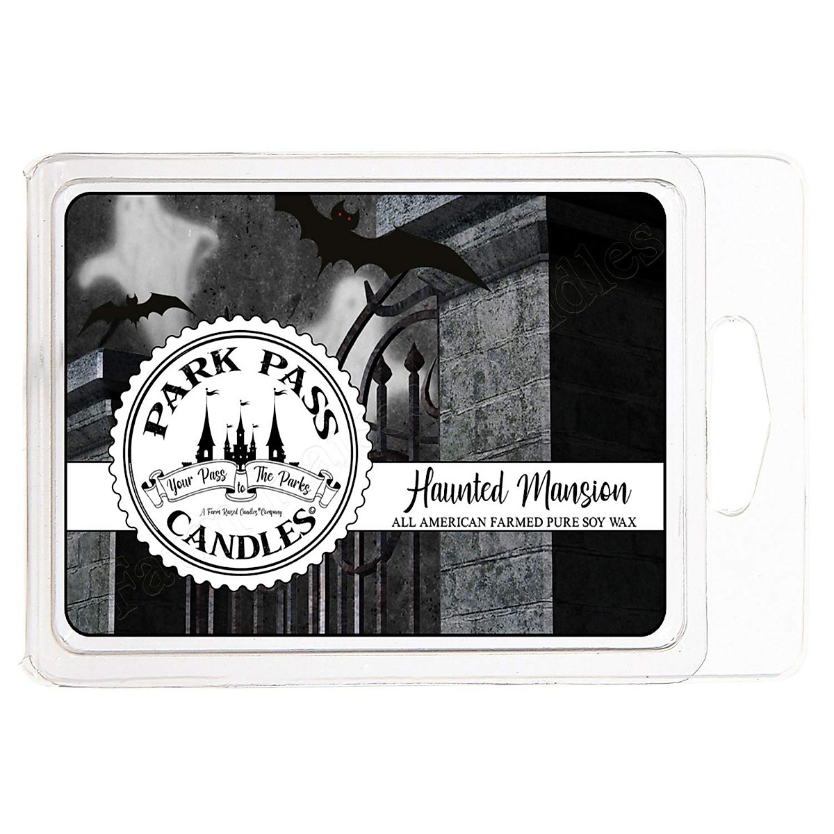Haunted Mansion - All-Natural American Farmed Soy Warmer Wax Melts Hand-Crafted. Disney Theme Park Pass Inspired Fragrance Oils.