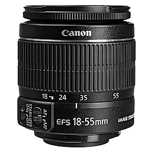 Canon EOS Rebel T7 DSLR Camera w/ 18-55mm F/3.5-5.6 is II Lens + 32GB SD Card + More (Renewed)