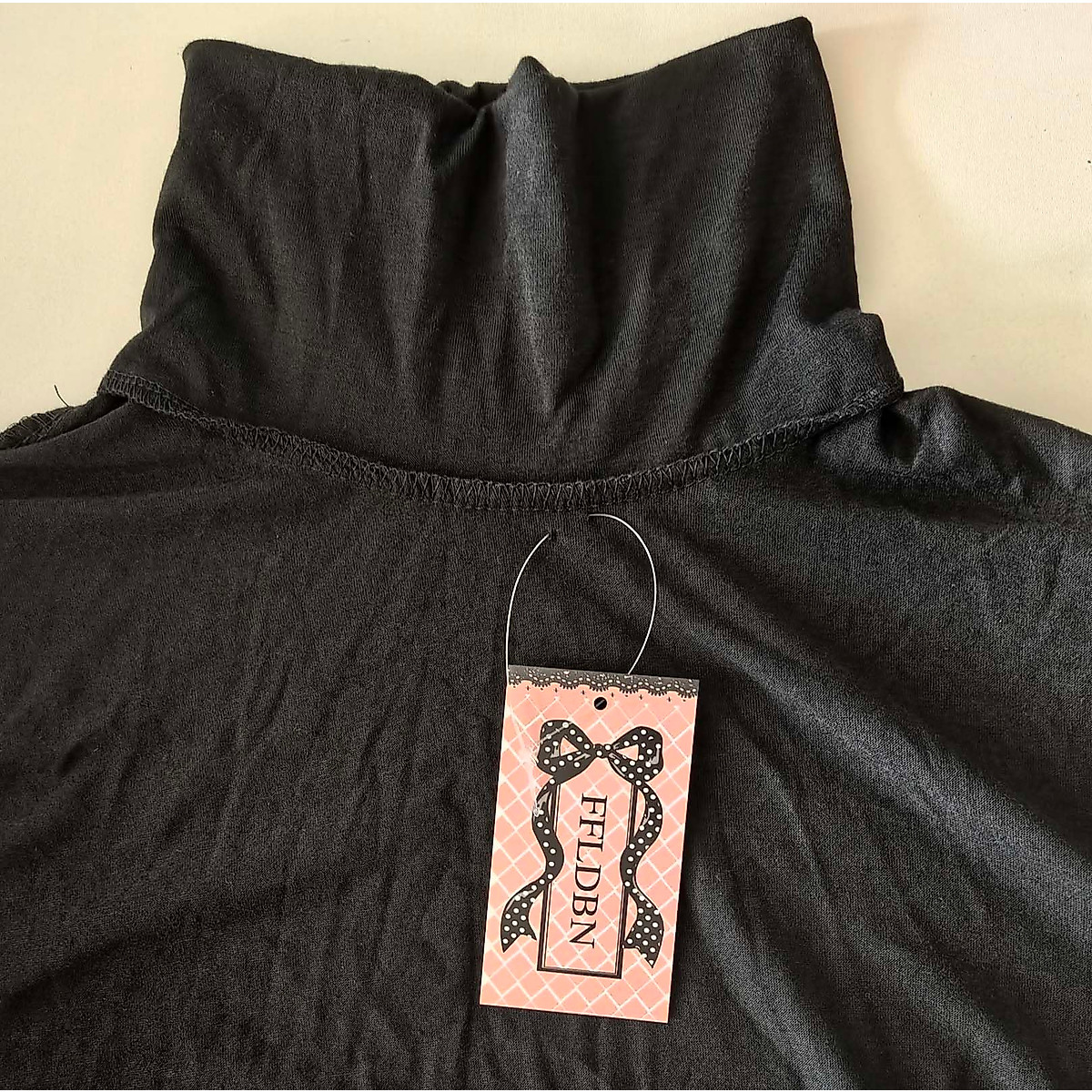 Black Turtleneck Mens T-Shirt Slim Fit Lightweight Long Sleeve Pullover Top Soft Shirts Warm Undershirt Stretch Gentleman Solid Color Business Fashion Casual Menswear Sizes XL