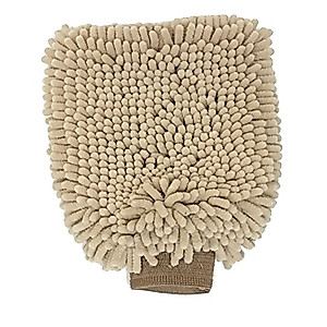 Clean Paws - Chenille Microfiber Dog Towel Mit - 9.5X7 Inches/Attractive, Durable, Super Absorbent, Washable. by Ethical Pets