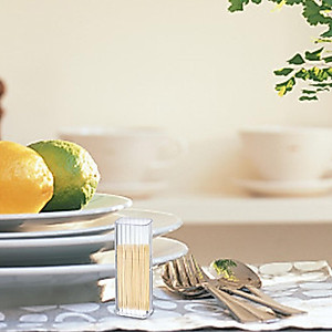 Qtip Holder Travel Case, Clear Acrylic Cotton Swab Storage Box, Durable Cotton Swab Holders, Elegant Design Qtip Holder, Compact Design Qtip Container, Ideal Cotton Swab Holder Flossers Floss Picks