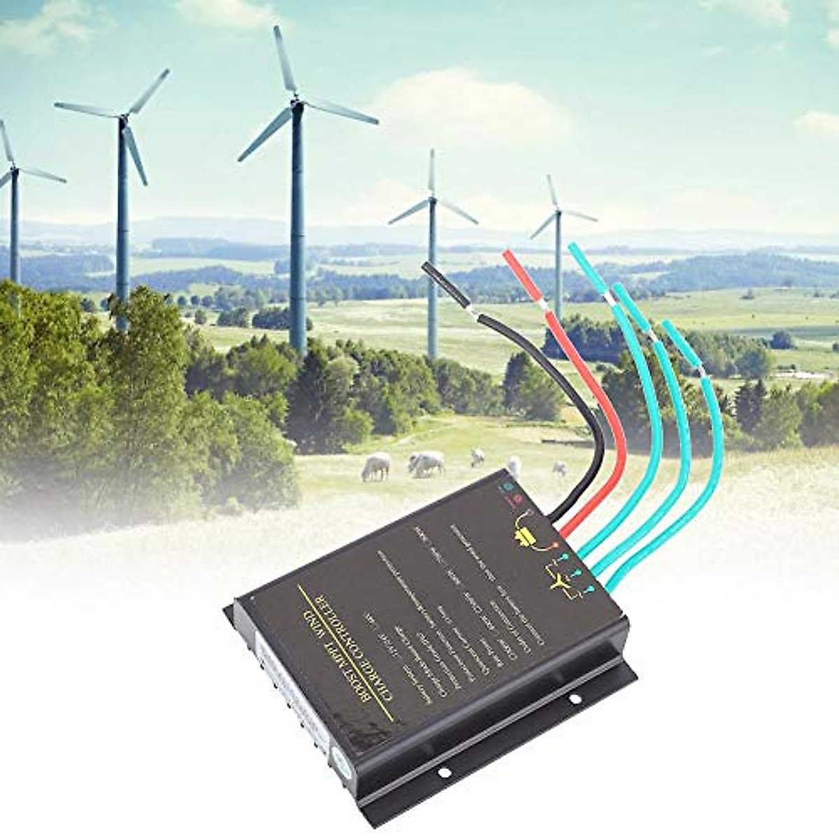 Wind Charge Controller,48V Waterproof Wind Turbine Generator Controller Boost MPPT Wind Charge Controller 800W Wind Power Regulator for Wind Generator