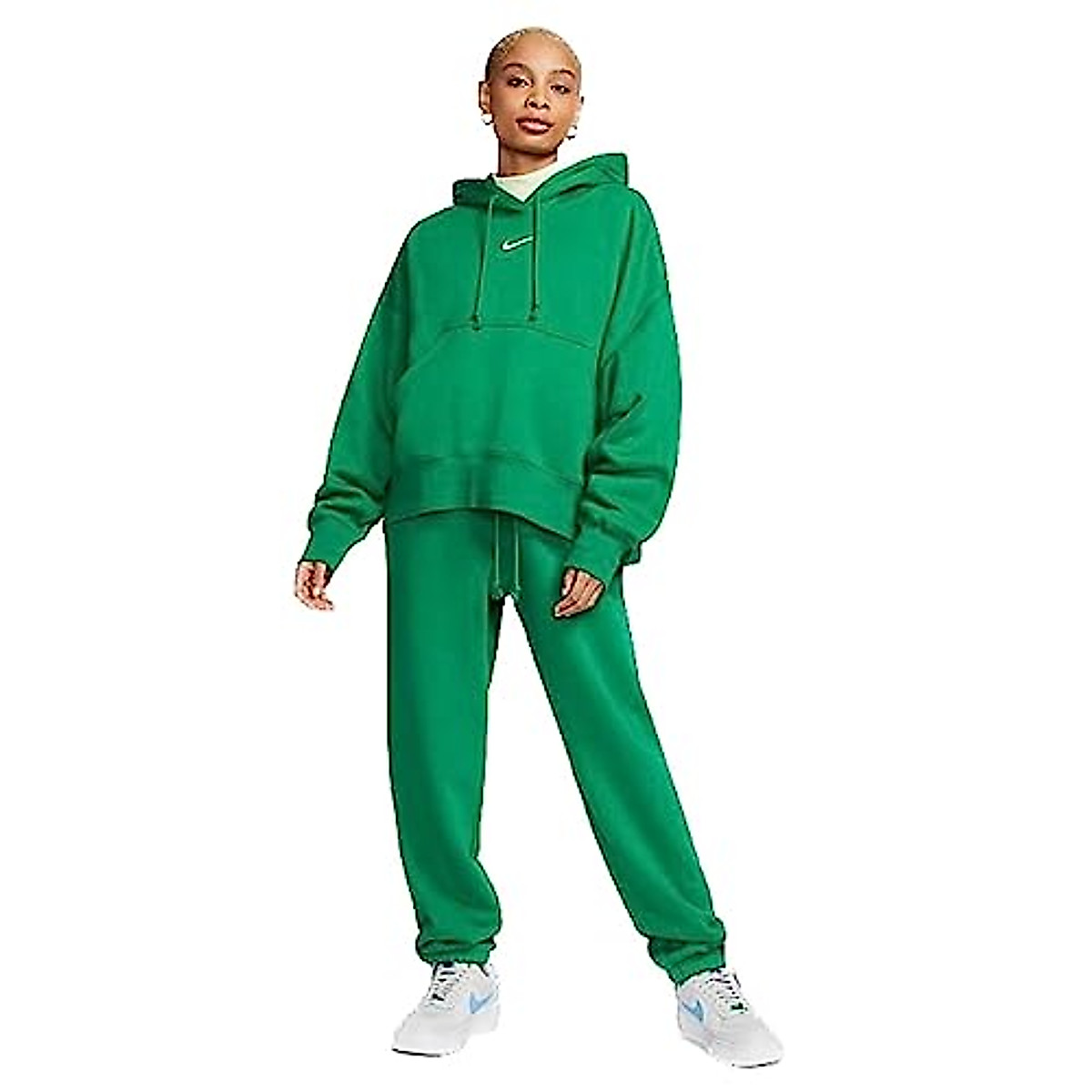 Nike Sportswear Phoenix Fleece Women's Over-Oversized Pullover Hoodie, Green, M Regular US
