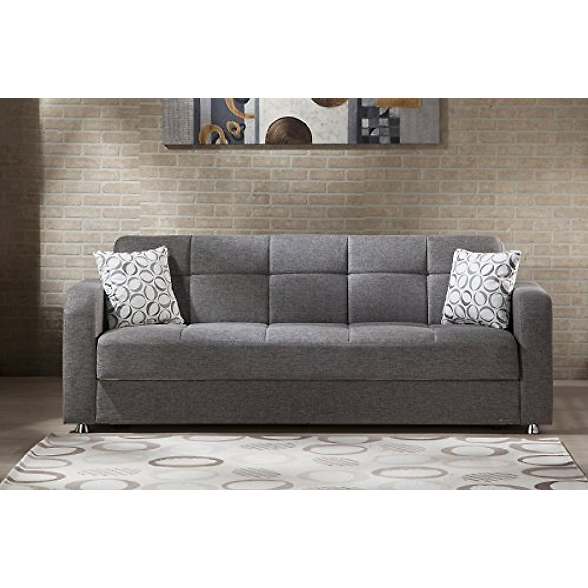 ISTIKBAL Multifunctional Furniture VISION Collection (Sofa Sleeper) DIEGO GRAY