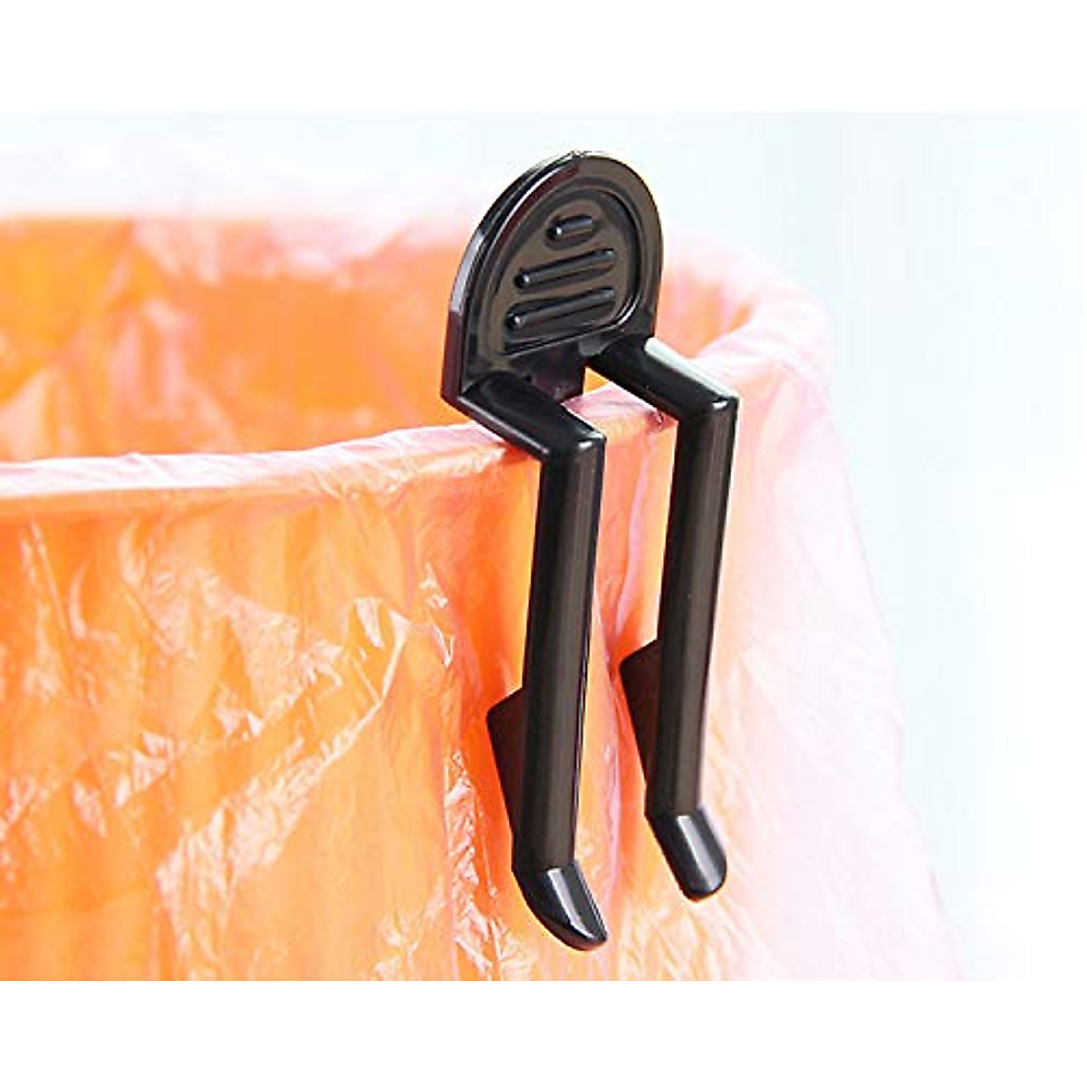 RLECS 10pcs Practical Garbage Can Clip Garbage Basket PP Plastic Waste Can Trash Bag Clamp 3.35x1.26 Inch