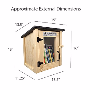 LITTLE FREE LIBRARY® Complete Bundle with Mini Library Kit, Mounting Post Kit Included, Made in America by The Nonprofit That Expands Book Access