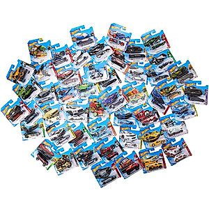 Assortment lot of 50 Different Hotwheels diecast Cars and Trucks