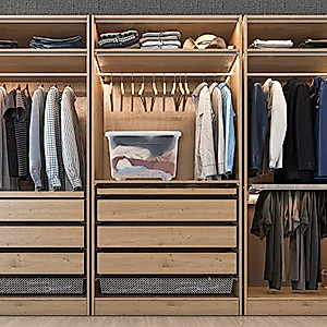 Qqbine 30 Quart Large Clear Storage Boxes with Wheels, Plastic Large Latching Bins with Lids, 4-Pack