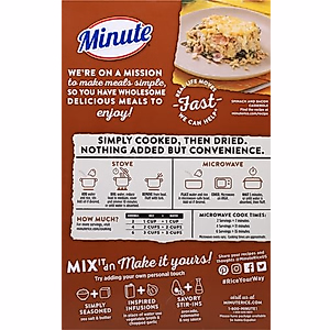 Minute Brown Rice, Instant Brown Rice for Quick Meals, 28-Ounce Box